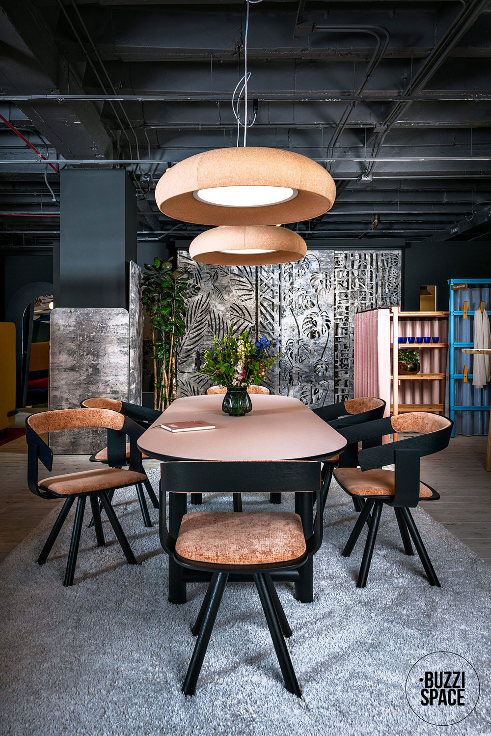 Quiet Mark | BuzziSpace BuzziDome Acoustic Pendant Lighting