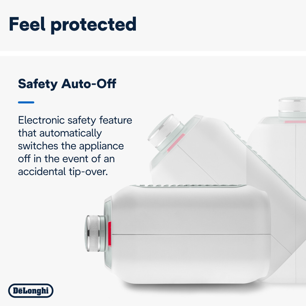 Quiet Mark | De'Longhi HFX10B03.GR Capsule Desk Personal Fan Ceramic Heater