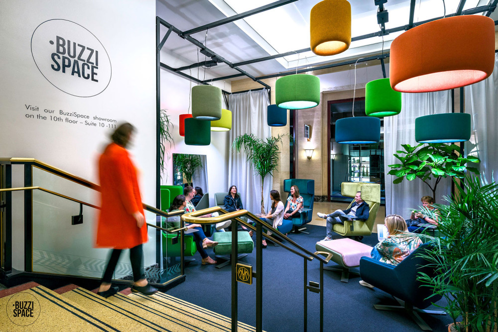 Quiet Mark | BuzziSpace BuzziJet Acoustic Pendant Lighting