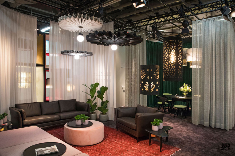 Quiet Mark | BuzziSpace BuzziPleat LED Acoustic Pendant Lighting