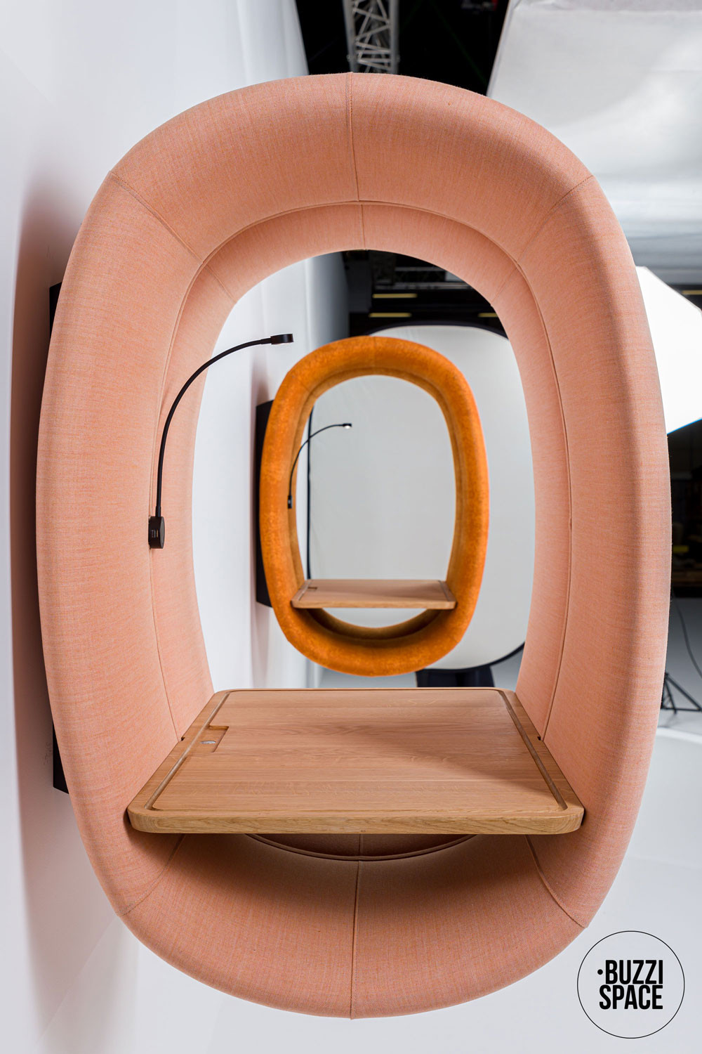 Quiet Mark | BuzziSpace BuzziRing Wall Mounted Acoustic Enclosure