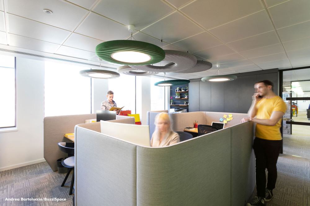 Quiet Mark | BuzziSpace BuzziVille Freestanding Modular Workstation