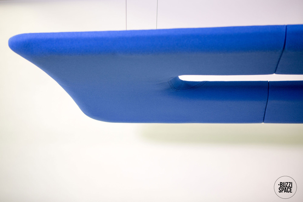 Quiet Mark | BuzziSpace BuzziZepp Suspended Acoustic Lighting Element