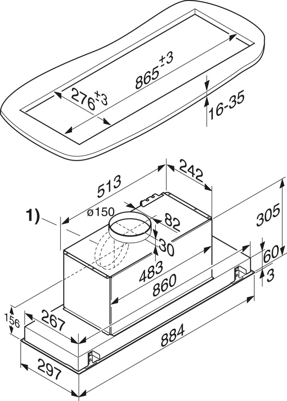 Quiet Mark | Miele DA 2698 EXT Integrated Canopy Cooker Hood