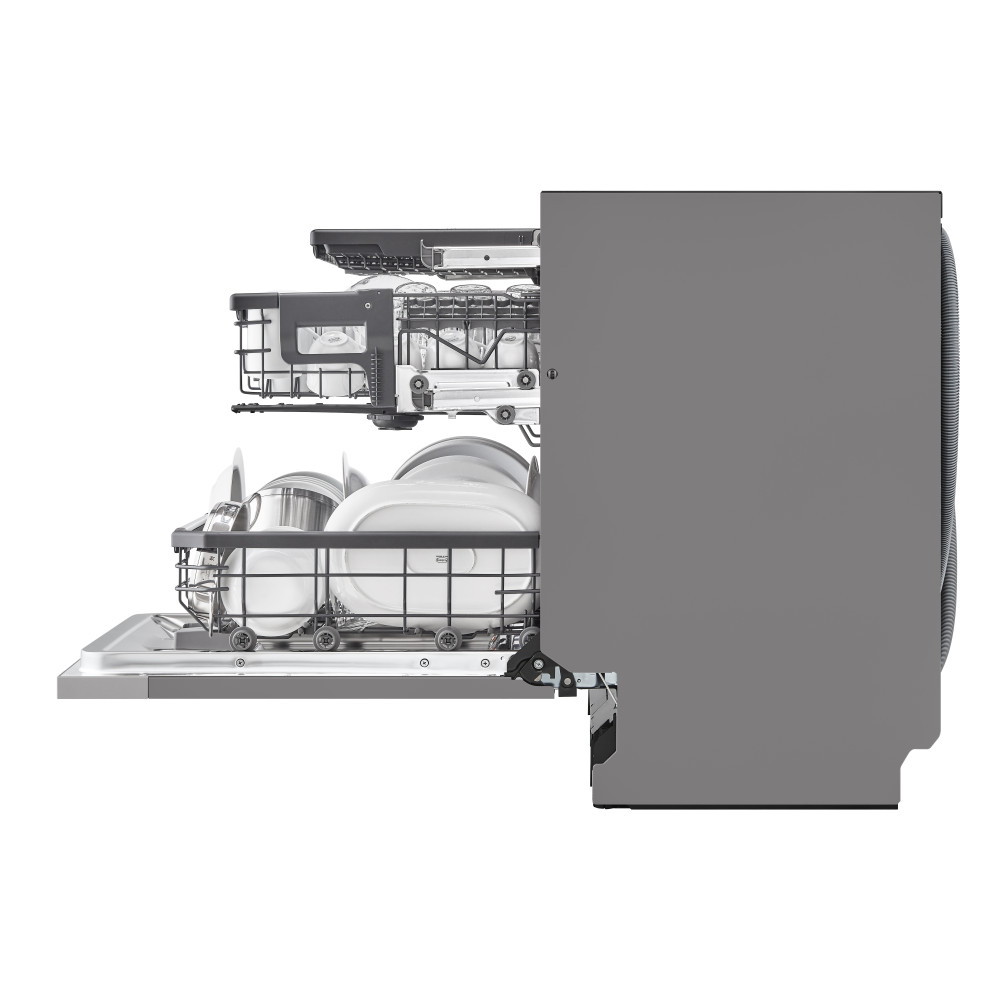 Quiet Mark | LG TrueSteam™ QuadWash™ DB476TXS Integrated Dishwasher