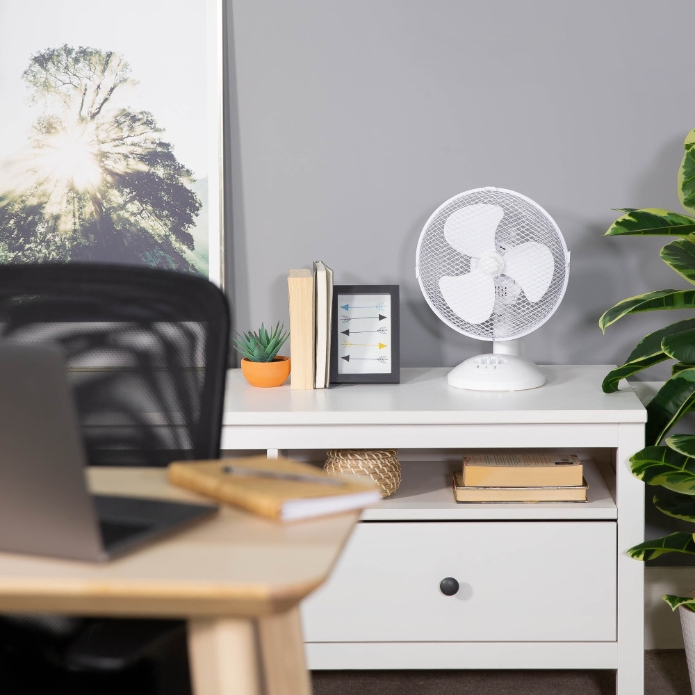 Quiet Mark | Russell Hobbs RHPDF0921 9” Desk Fan - White