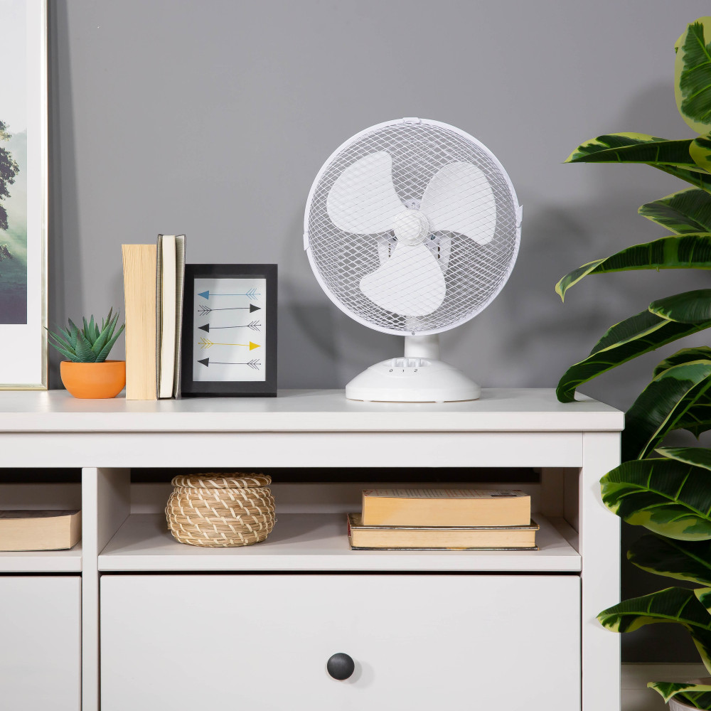 Quiet Mark | Russell Hobbs RHPDF0921 9” Desk Fan - White