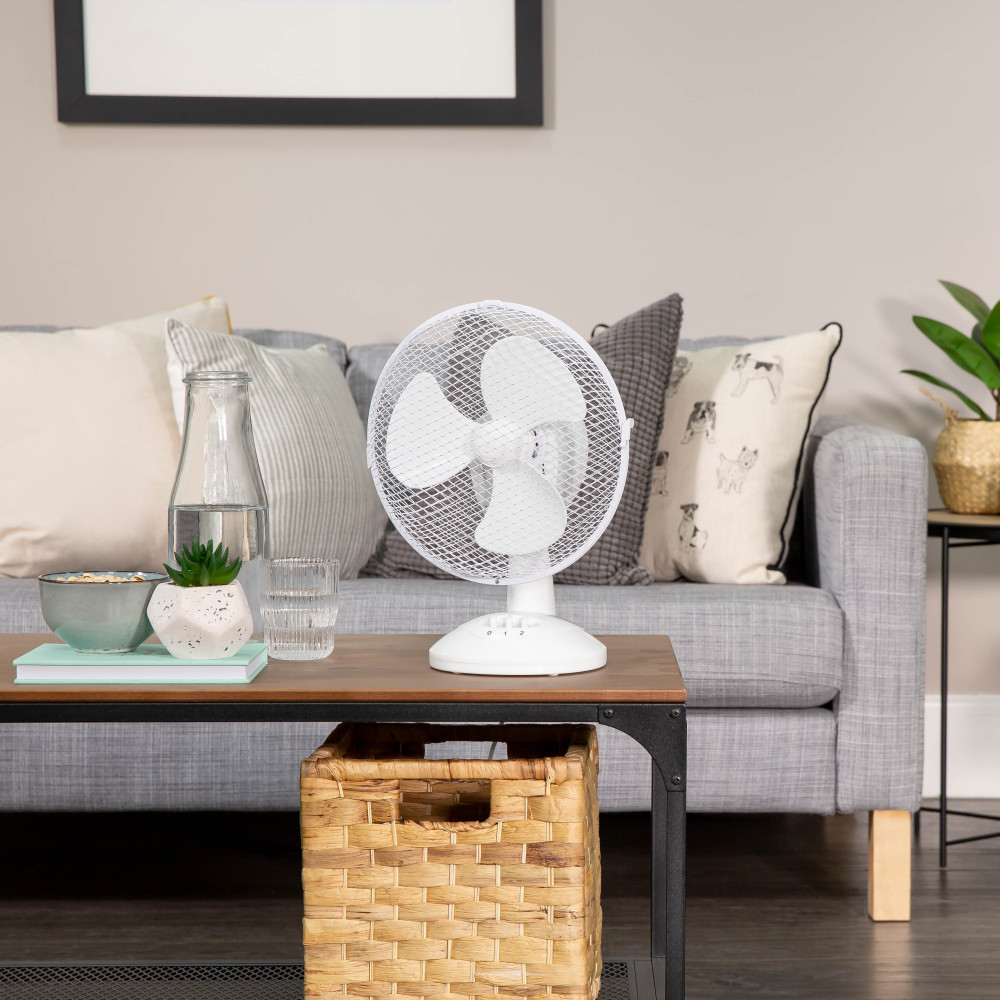 Quiet Mark | Russell Hobbs RHPDF0921 9” Desk Fan - White