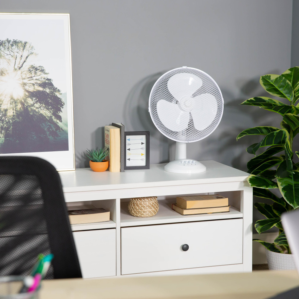 Quiet Mark | Russell Hobbs RHPDF1221 12” Desk Fan - White