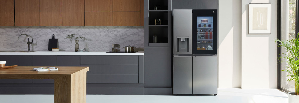 Quiet Mark | LG InstaView™ ThinQ™ GSXV91BSAE American Fridge Freezer