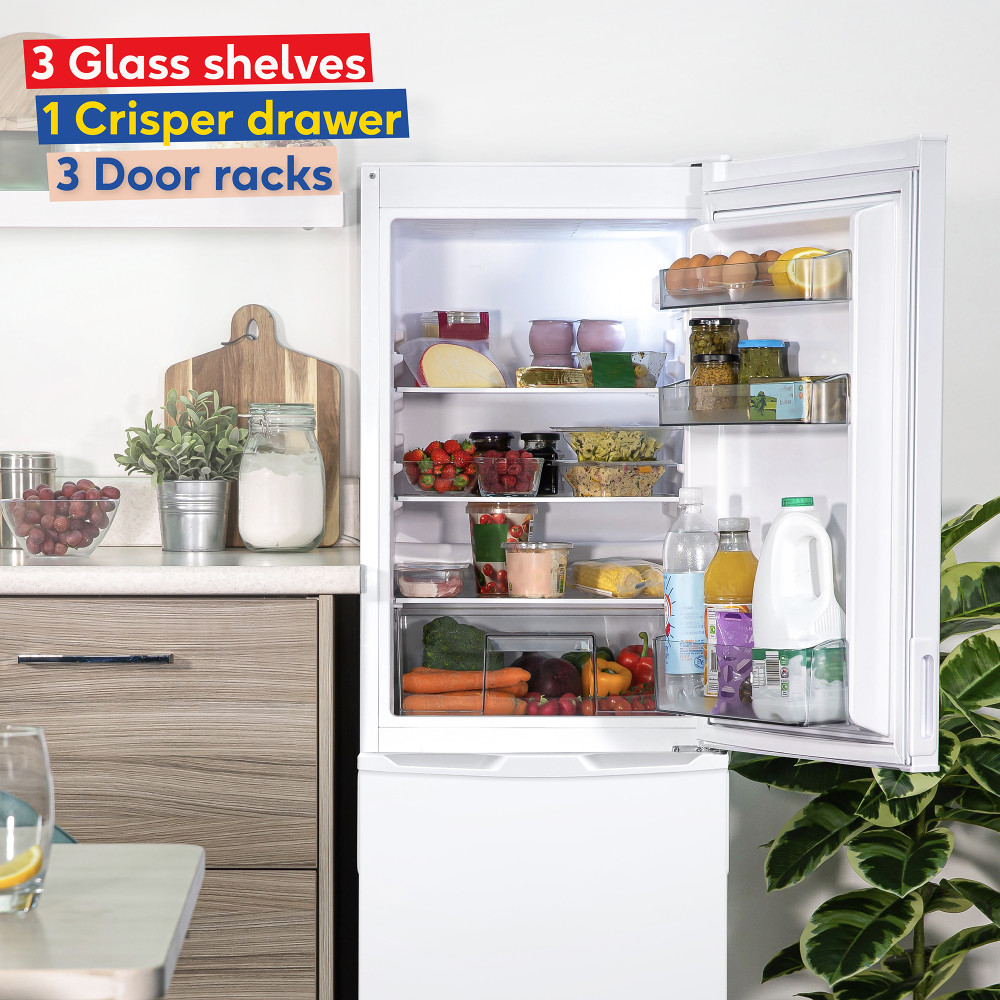 Quiet Mark | Russell Hobbs RH145FF501E1W Freestanding Fridge Freezer in ...