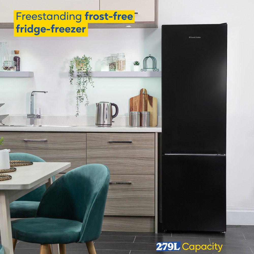 Quiet Mark | Russell Hobbs RH180FFFF551E1B Black Freestanding Fridge ...