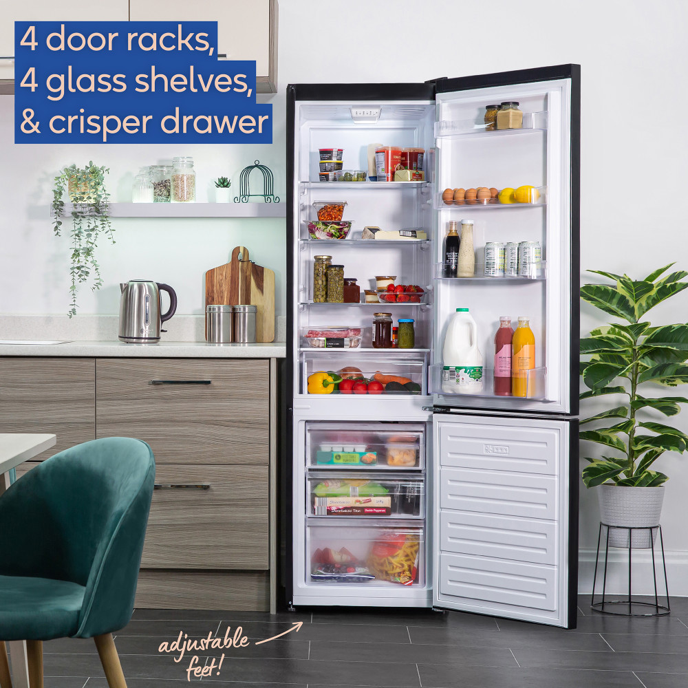 Quiet Mark | Russell Hobbs RH180FFFF551E1B Black Freestanding Fridge ...