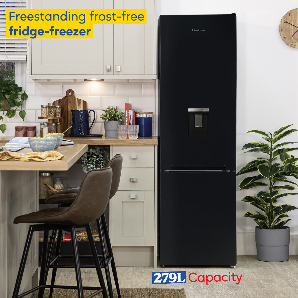 Quiet Mark | Russell Hobbs RH180FFFF551E1BWD Black Freestanding Fridge ...
