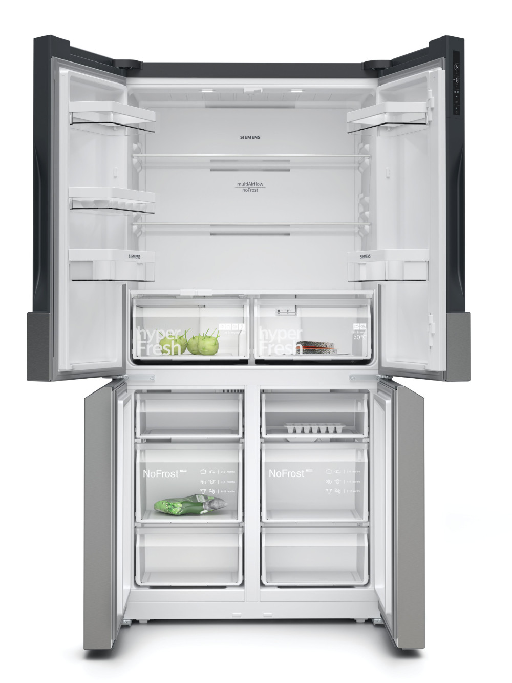 Quiet Mark | Siemens KF96NVPEAG iQ300 Freestanding Fridge Freezer
