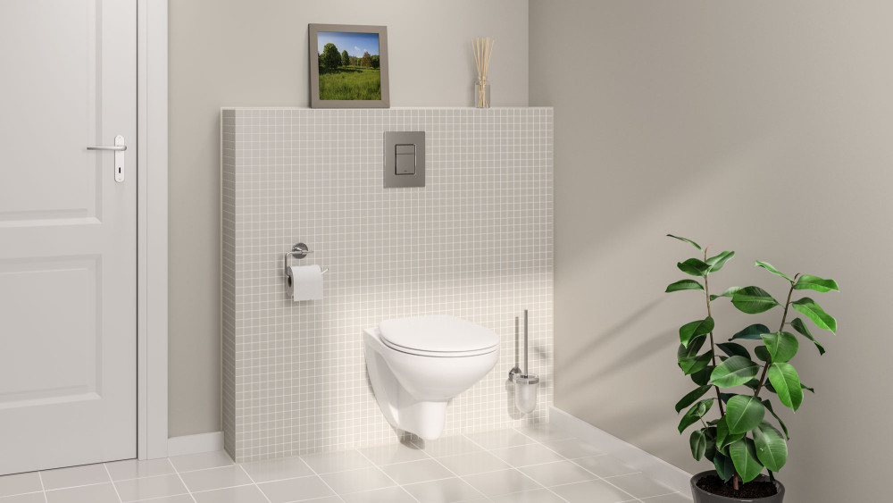 Quiet Mark | GROHE Solido flushing system for wall hung WC