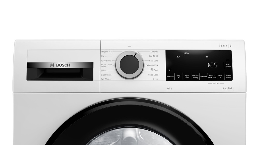 Quiet Mark | Bosch WGG04409GB Series 4 9kg Washing Machine