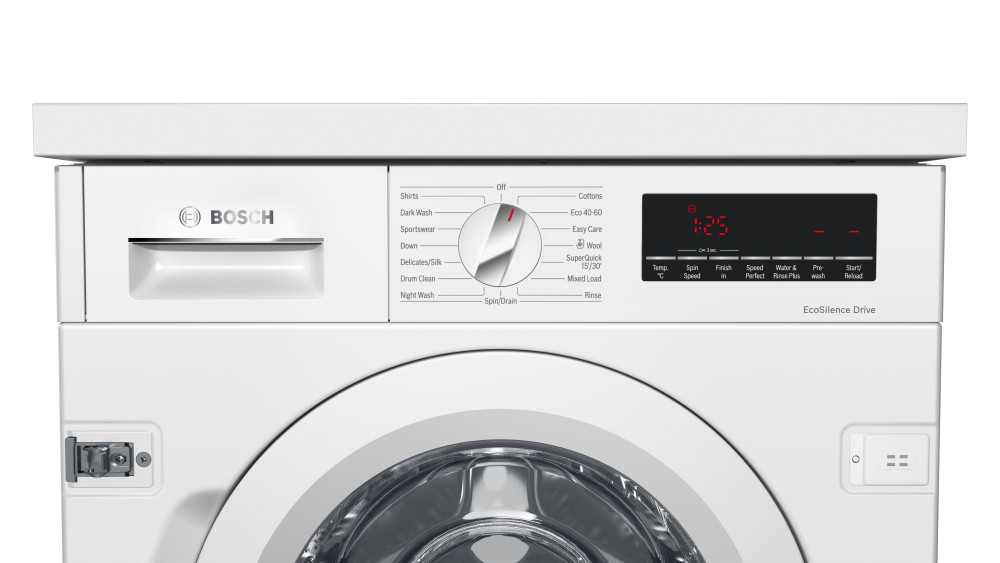 Quiet Mark | Bosch WIW28502GB Series 8 8kg Integrated Washing Machine