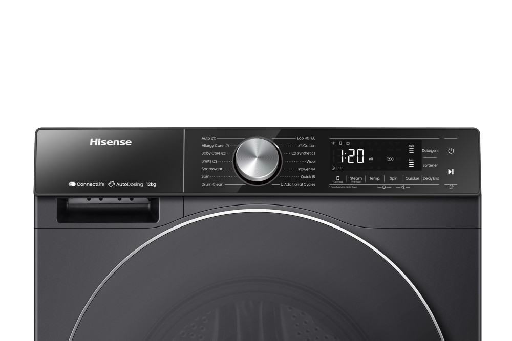 Quiet Mark | Hisense 5S Series WF5S1245BB Washing Machine