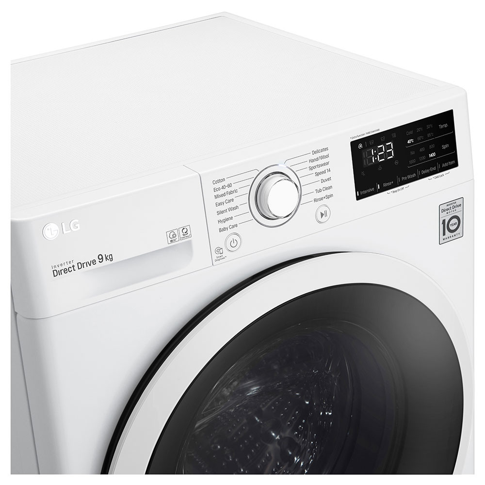Quiet Mark | LG V3 FAV309WNE AI DD™ 9kg Washing Machine
