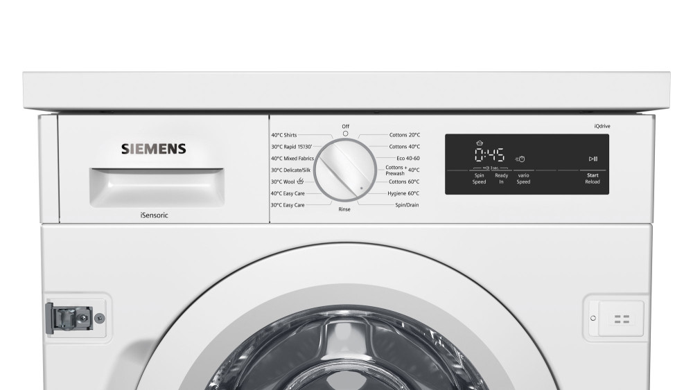 Quiet Mark | Siemens WI14W302GB iQ500 8kg Built-in Washing Machine