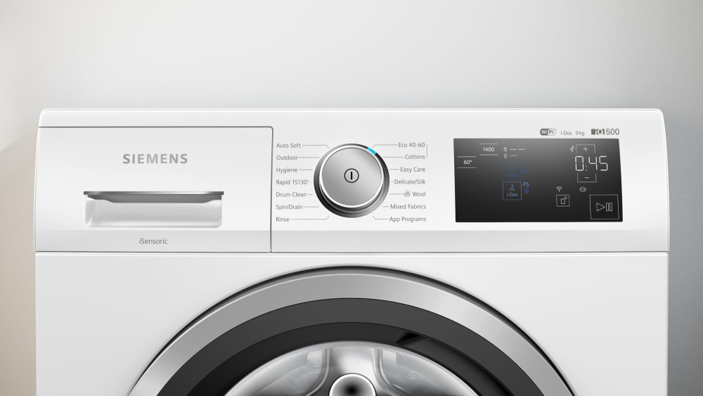 Quiet Mark | Siemens WM14UP89GB iQ500 9kg Freestanding Washing Machine