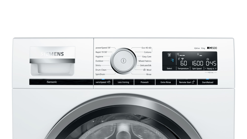 Quiet Mark | Siemens WM16XM81GB iQ500 10kg Freestanding Washing Machine