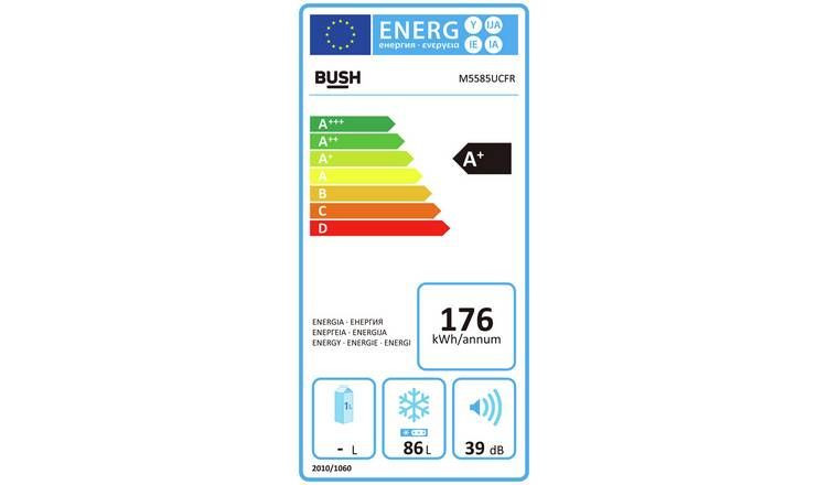 Quiet Mark | Bush M5585UCFR Under Counter Freezer