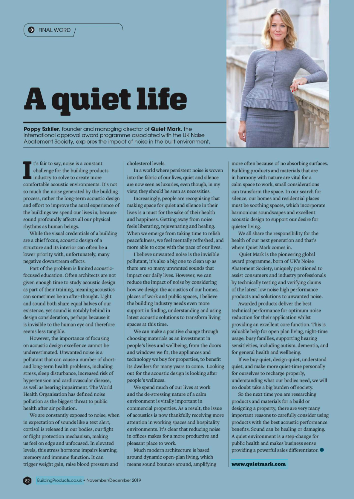 Quiet Mark | A Quiet Life